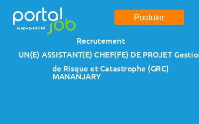 Emploi - Recrutement UN(E) ASSISTANT(E) CHEF(FE) DE PROJET Gestion de ...