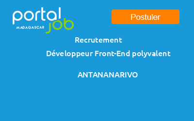 Emploi - Recrutement Développeur Front-End polyvalent a ANTANANARIVO/Madagascar, secteur ...